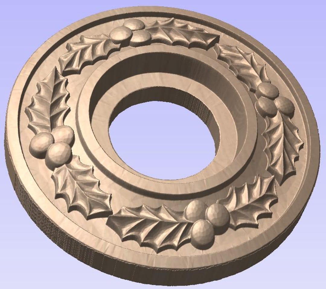Holly Candle Holder STL File for Cnc Routers and 3d Printers - Etsy