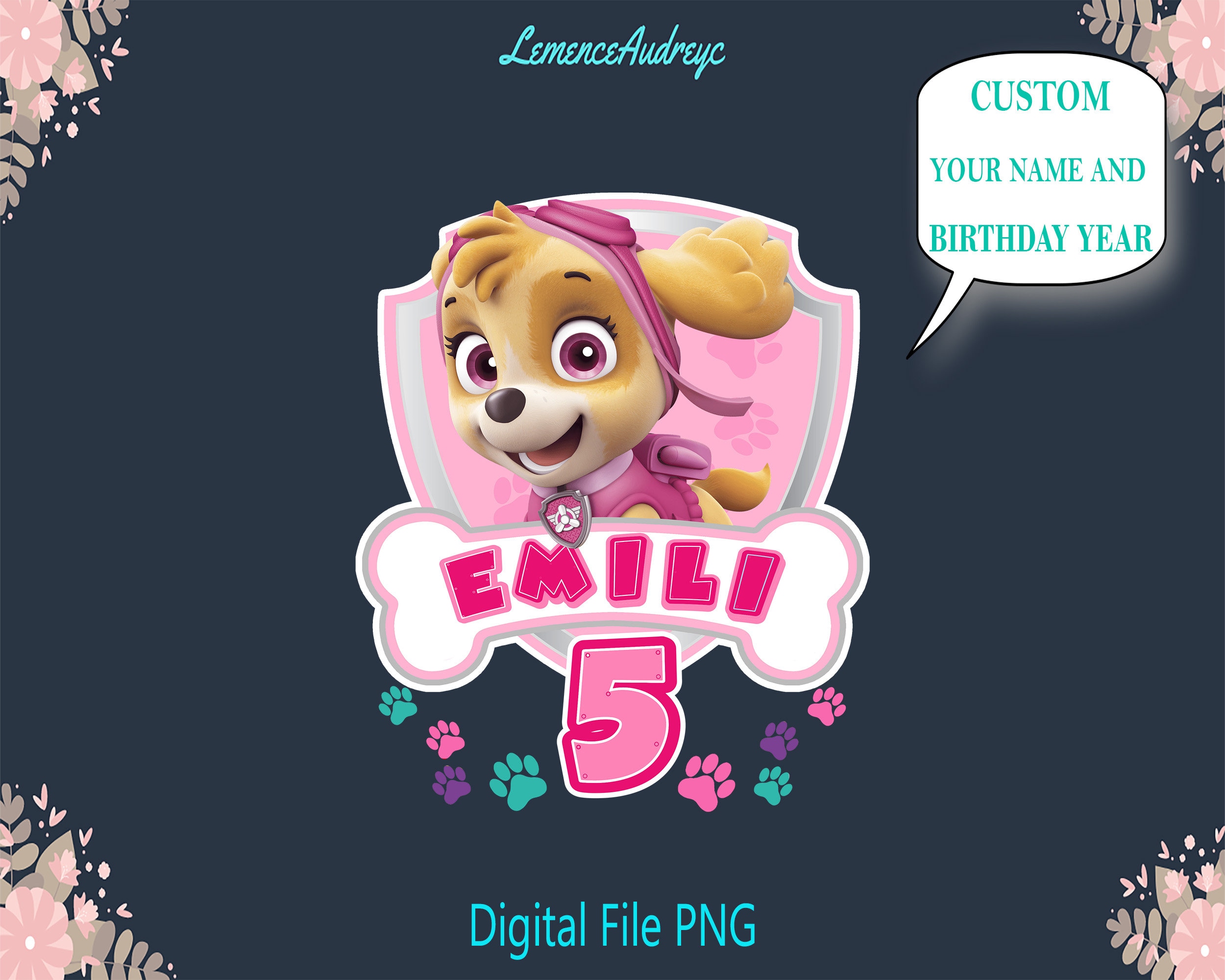 Skye paw patrol birthday - footsaki