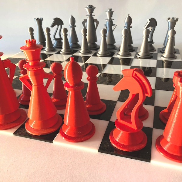 3d Printed Chess Pieces File - Etsy