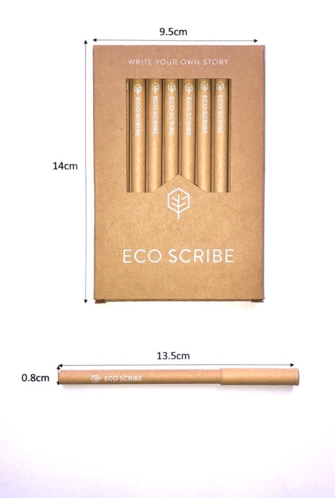 Eco Friendly Paper Pens 100% PLASTIC FREE Black Ink - Etsy UK