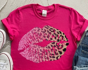 Leopard Lips Shirt | Etsy