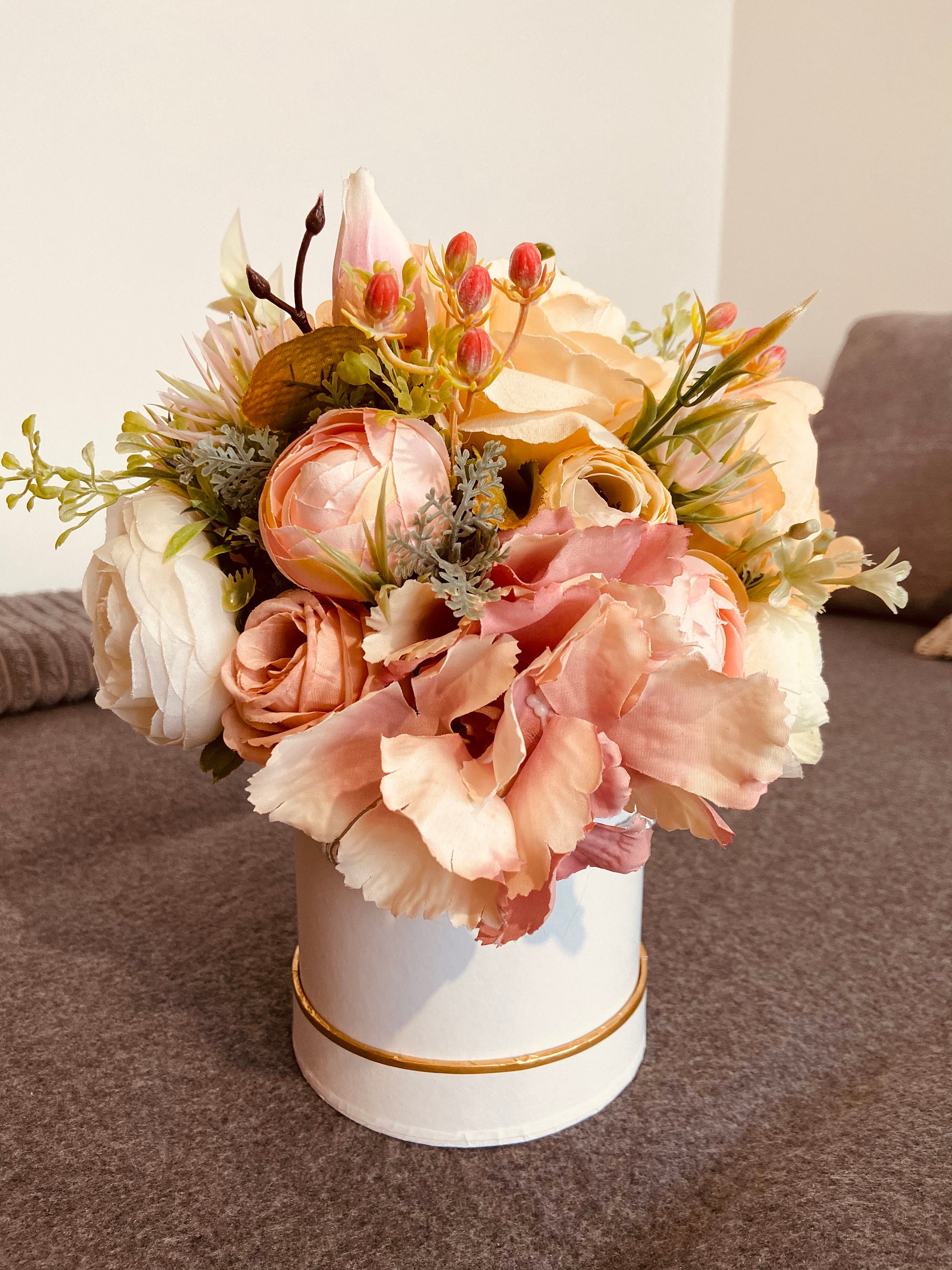 Flower Flowerbox Hat Flower Boxes Gift Flower Box Gift - Etsy