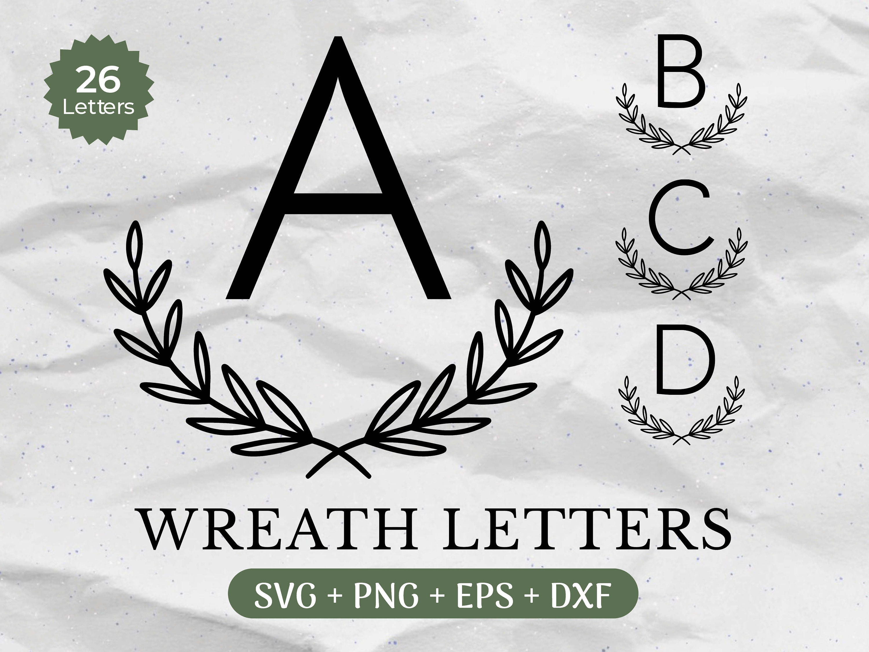 Monogram SVG Bundle Last Name Svg Initial Monogram Svg - Etsy