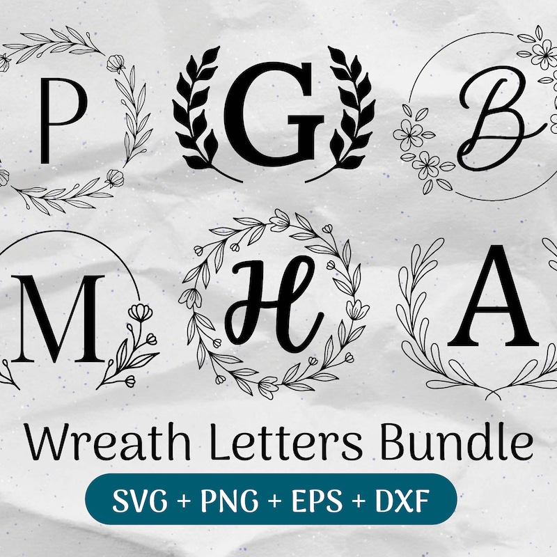 One Letter Monogram - Etsy