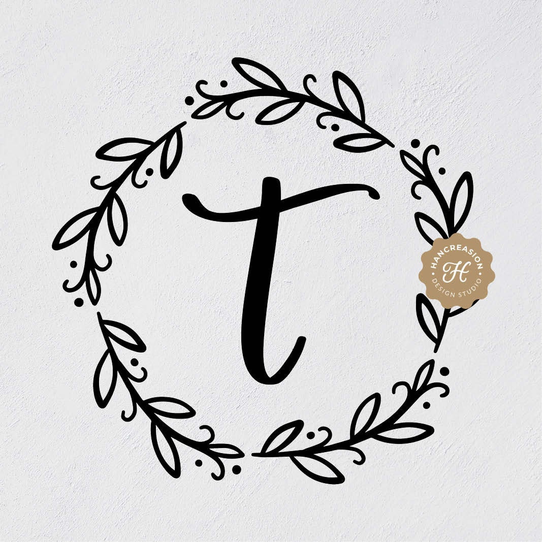 Monogram SVG Bundle, Last Name Svg, Initial Monogram Svg, Flourish ...