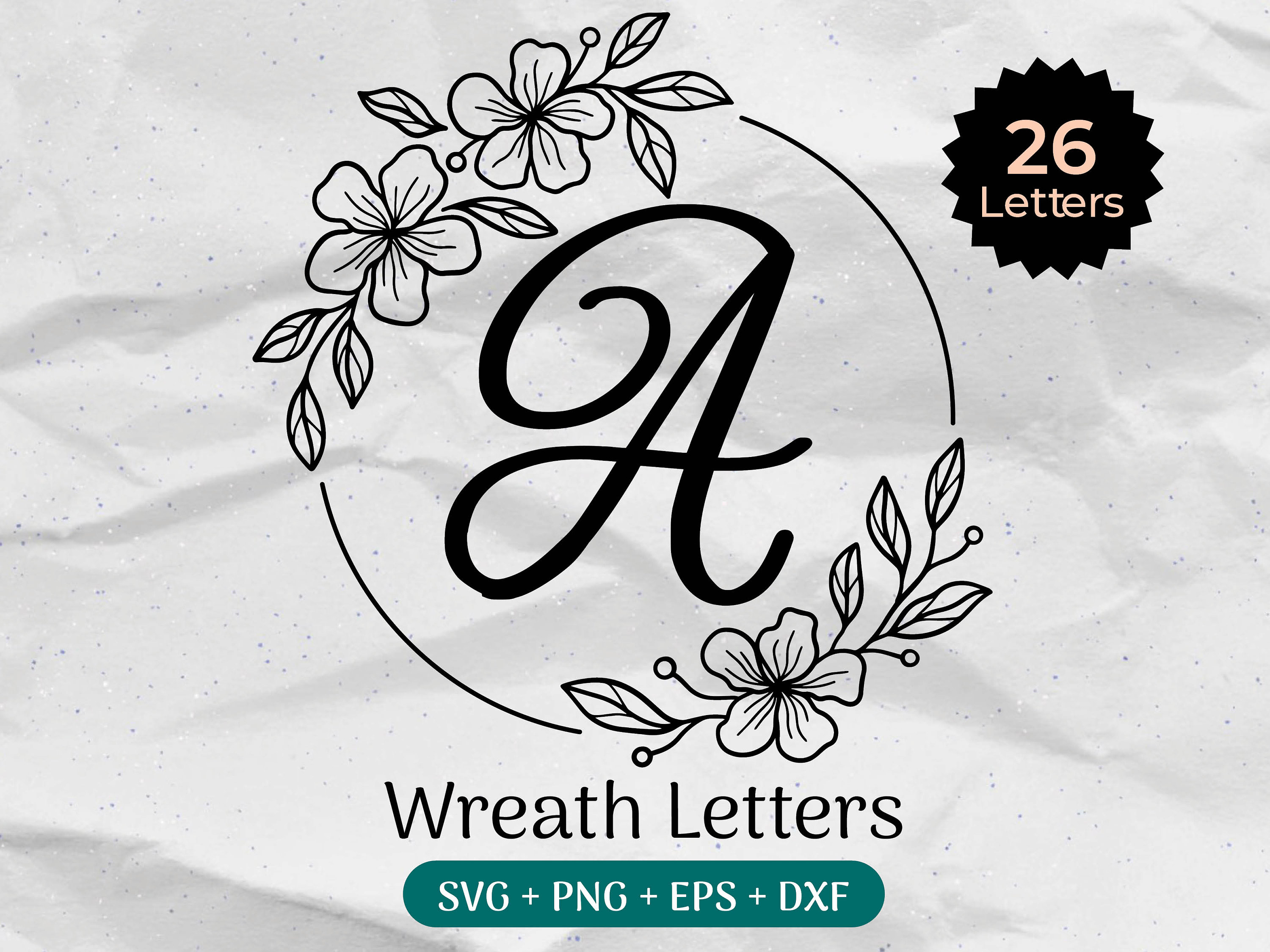 Monogram SVG Bundle, Last Name Svg, Initial Monogram Svg, Flourish ...