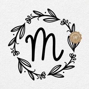 Monogram SVG Bundle, Last Name Svg, Initial Monogram Svg, Flourish ...