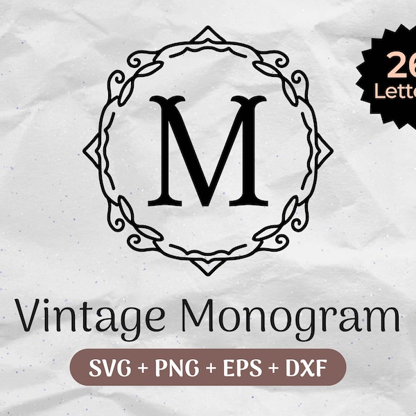 Monogram Frame - Etsy