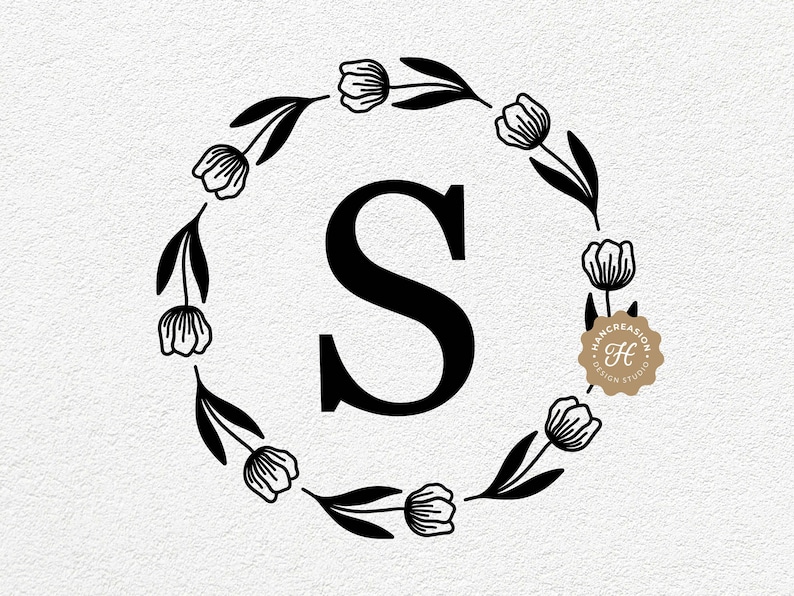 Monogram SVG Bundle Last Name Svg Initial Monogram Svg - Etsy