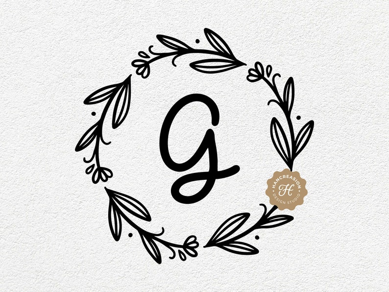 Monogram SVG Bundle Last Name Svg Initial Monogram Svg - Etsy