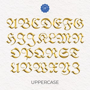 3D GOLD ALPHABET PNG, Vintage Gold Letters, Metallic Font Numbers ...