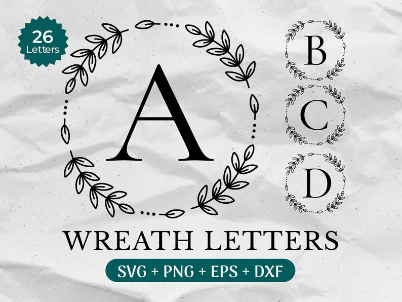 Monogram SVG Bundle Last Name Svg Initial Monogram Svg - Etsy