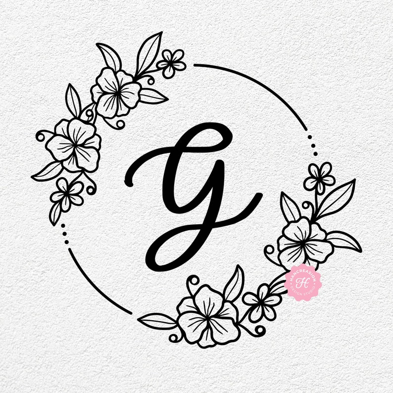 Monogram SVG Bundle, Last Name Svg, Initial Monogram Svg, Flourish ...