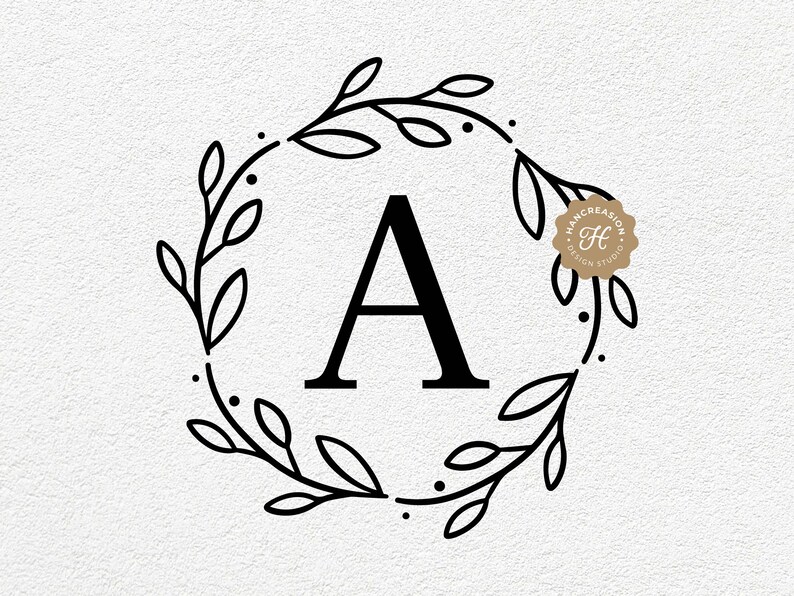 Monogram SVG Bundle Last Name Svg Initial Monogram Svg - Etsy