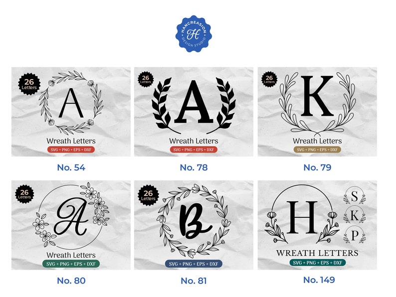 Monogram SVG Bundle, Last Name Svg, Initial Monogram Svg, Flourish ...