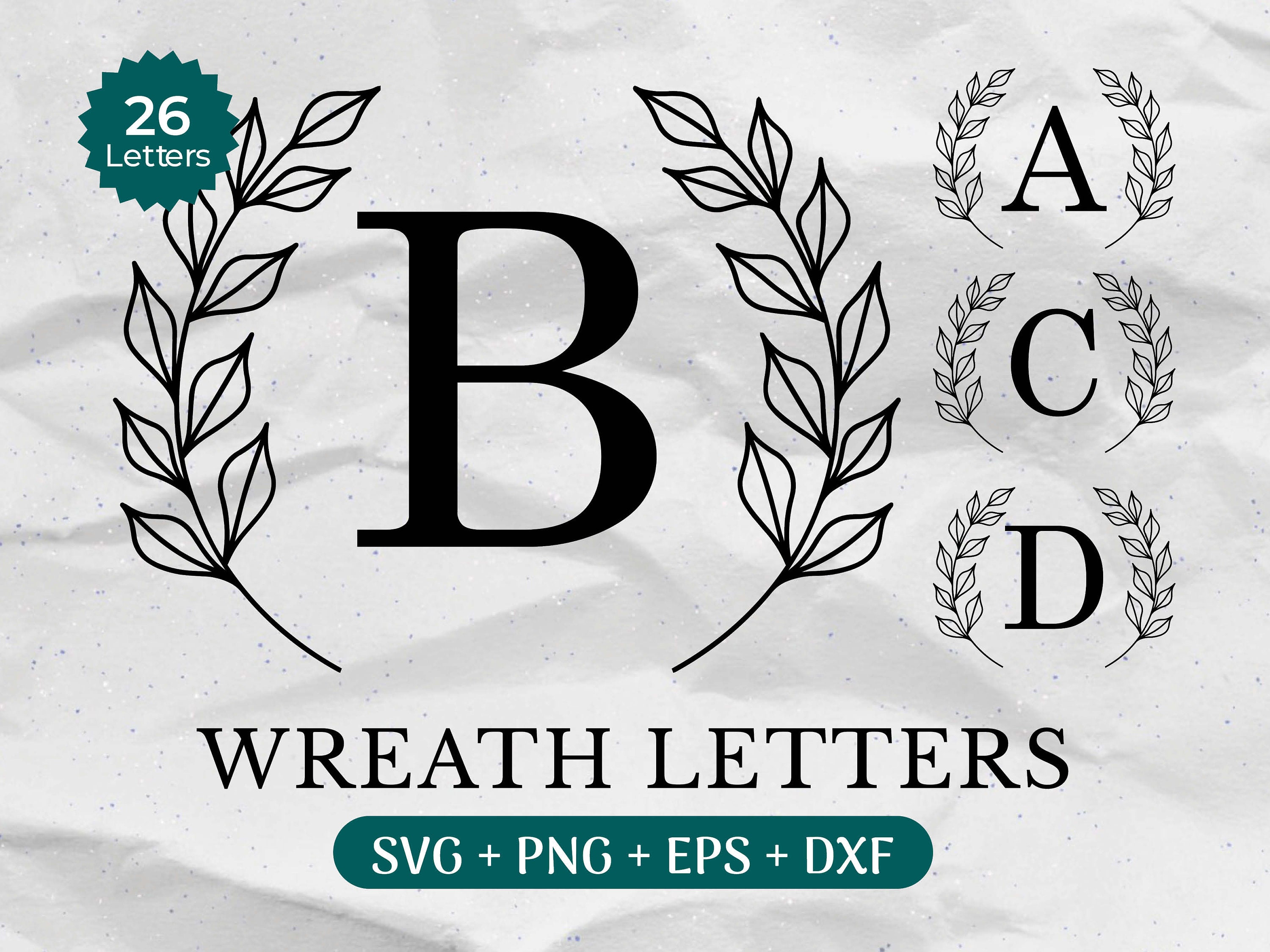 Monogram SVG Bundle, Last Name Svg, Initial Monogram Svg, Flourish ...