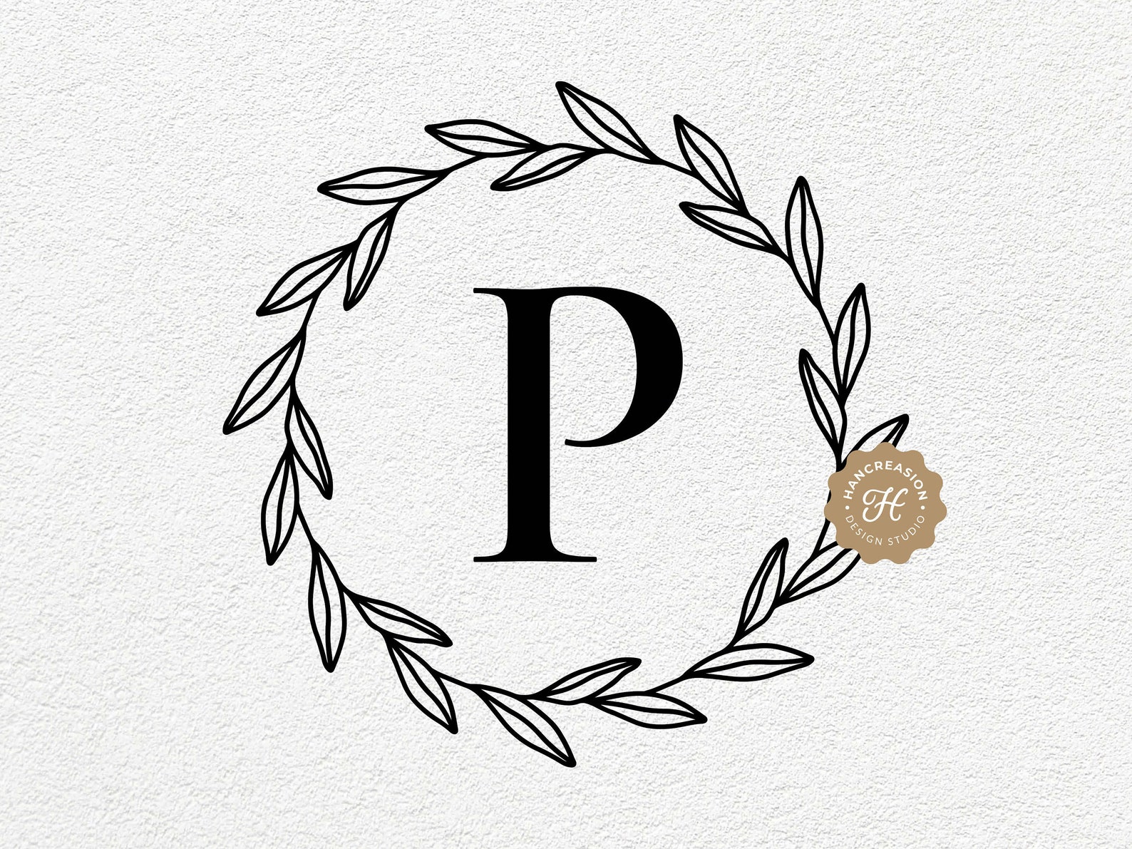 Monogram SVG Bundle Last Name Svg Wreath Initial Monogram - Etsy
