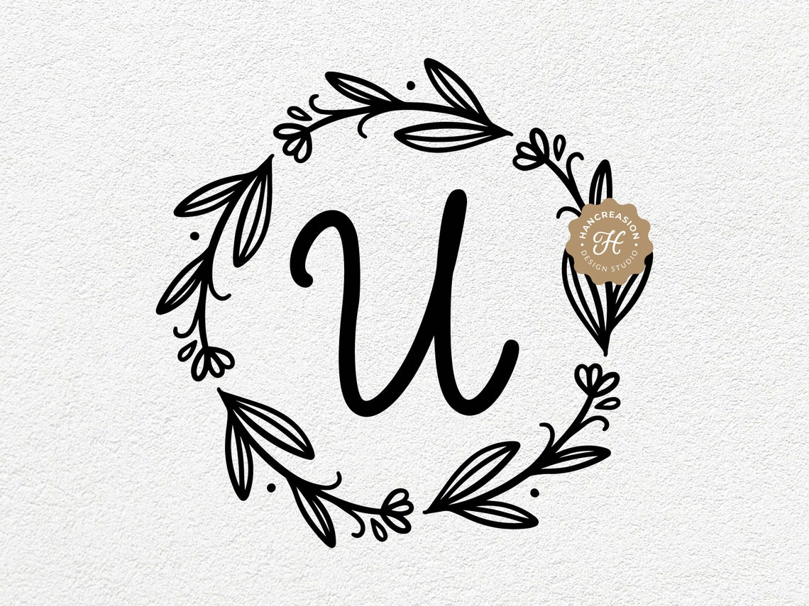 Monogram SVG Bundle, Last Name Svg, Initial Monogram Svg, Flourish ...