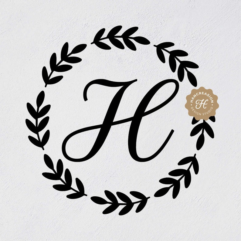 Monogram SVG Bundle, Last Name Svg, Initial Monogram Svg, Flourish ...