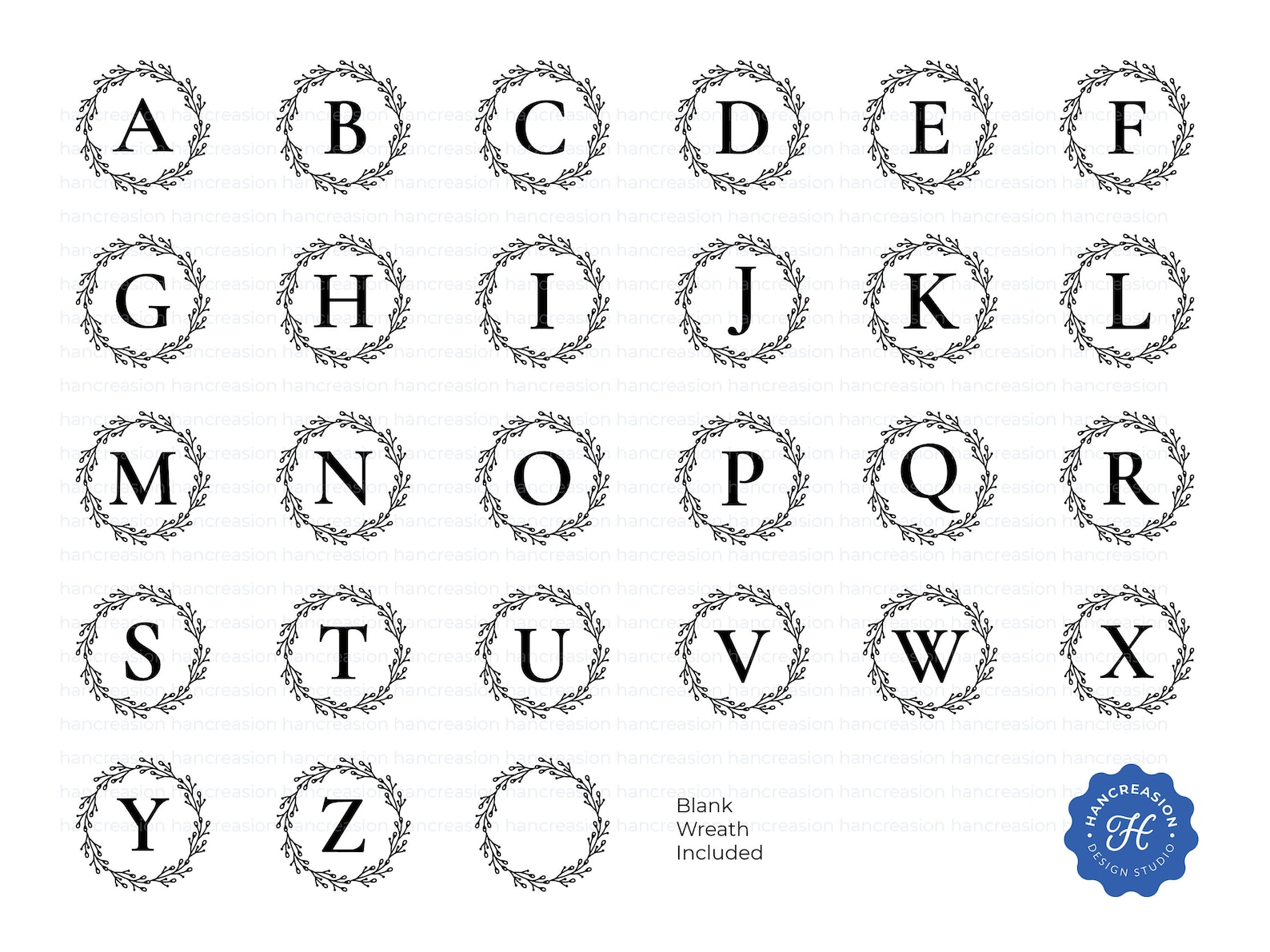 Monogram SVG Bundle, Last Name Svg, Initial Monogram Svg, Flourish ...