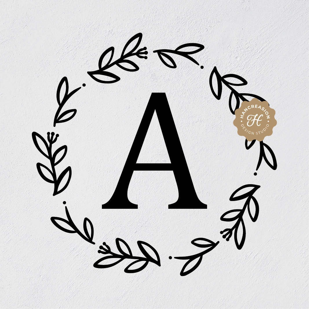 Monogram SVG Bundle Last Name Svg Initial Monogram Svg - Etsy