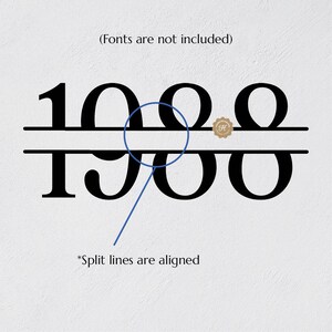 Split Number SVG Bundle, Divided Number Svg, Number Clipart, Number ...