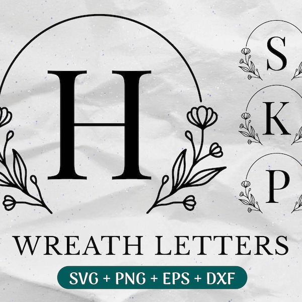 One Letter Monogram - Etsy