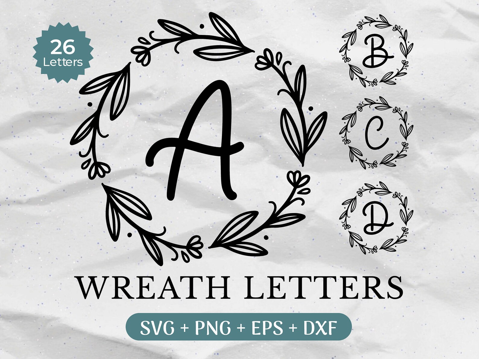 Monogram SVG Bundle Last Name Svg Initial Monogram Svg - Etsy