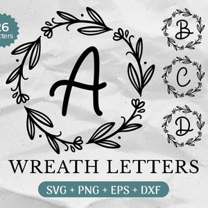 Monogram SVG Bundle, Last Name Svg, Initial Monogram Svg, Flourish ...