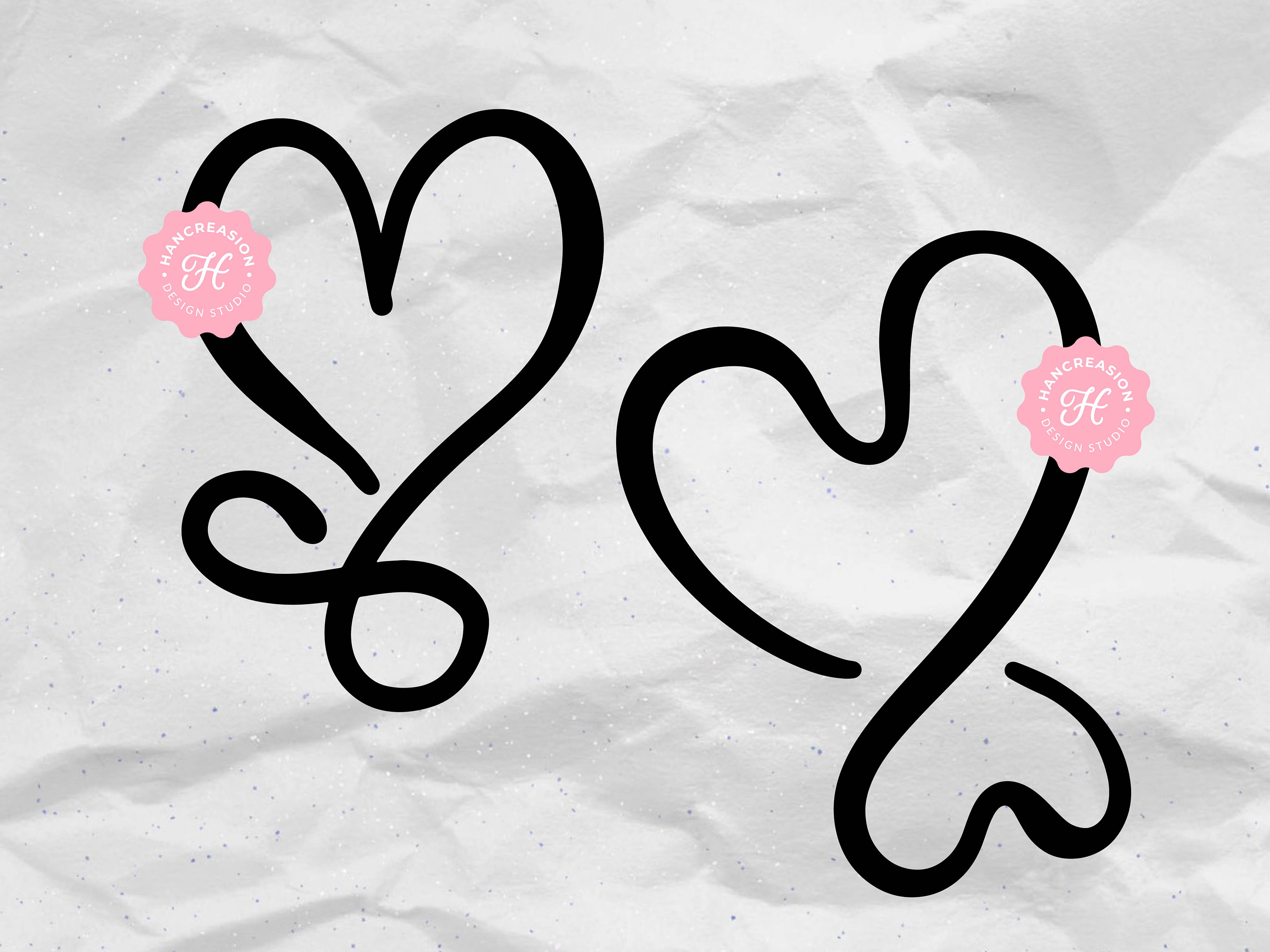 54 Heart SVG Bundle Love Clipart Doodle Heart SVG Hand - Etsy