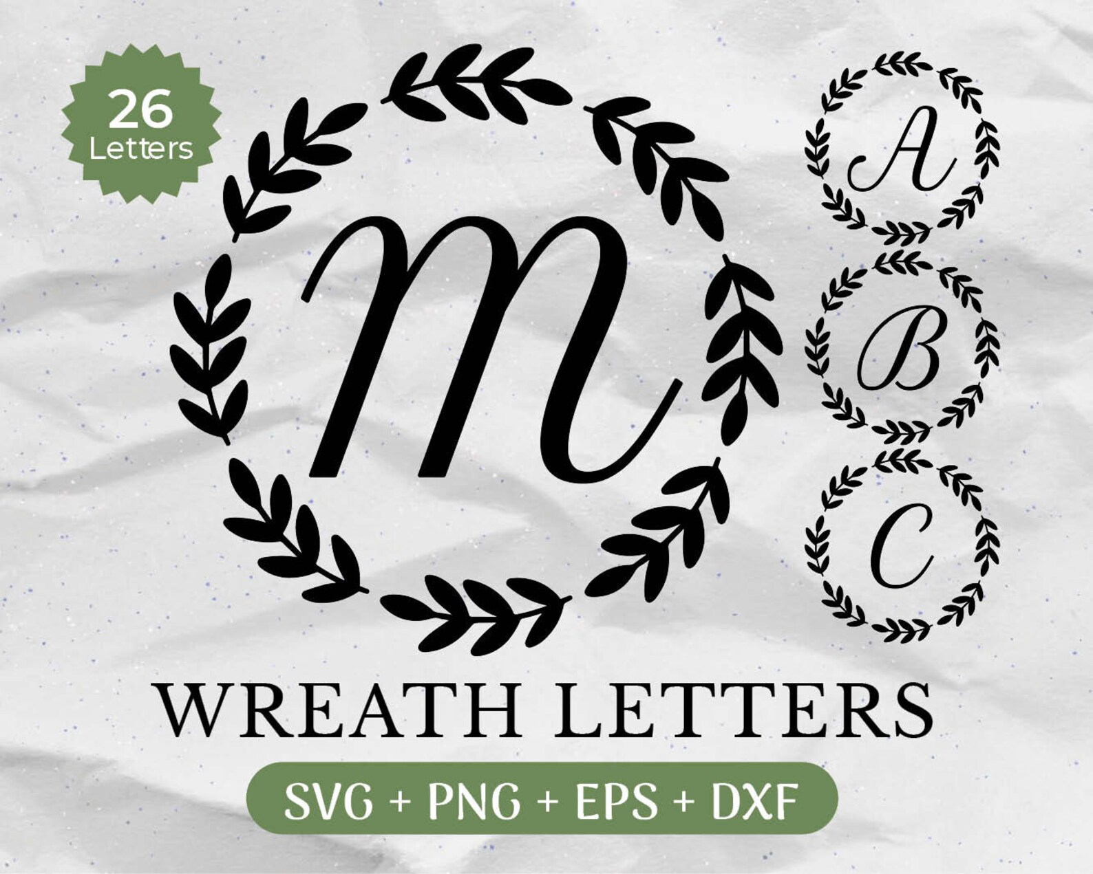 Monogram SVG Bundle, Last Name Svg, Initial Monogram Svg, Flourish ...