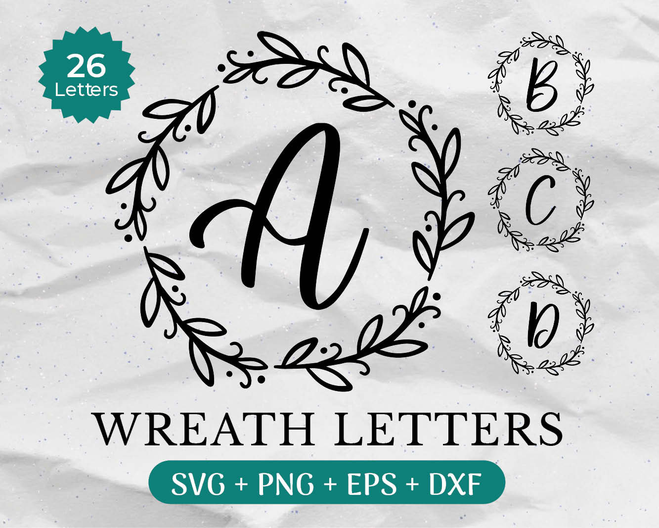 Monogram SVG Bundle, Last Name Svg, Initial Monogram Svg, Flourish ...