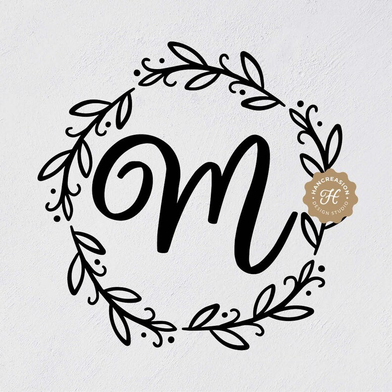 Monogram SVG Bundle Last Name Svg Initial Monogram Svg - Etsy