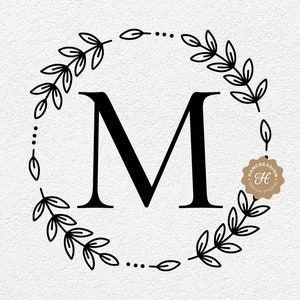Monogram SVG Bundle, Last Name Svg, Initial Monogram Svg, Flourish ...