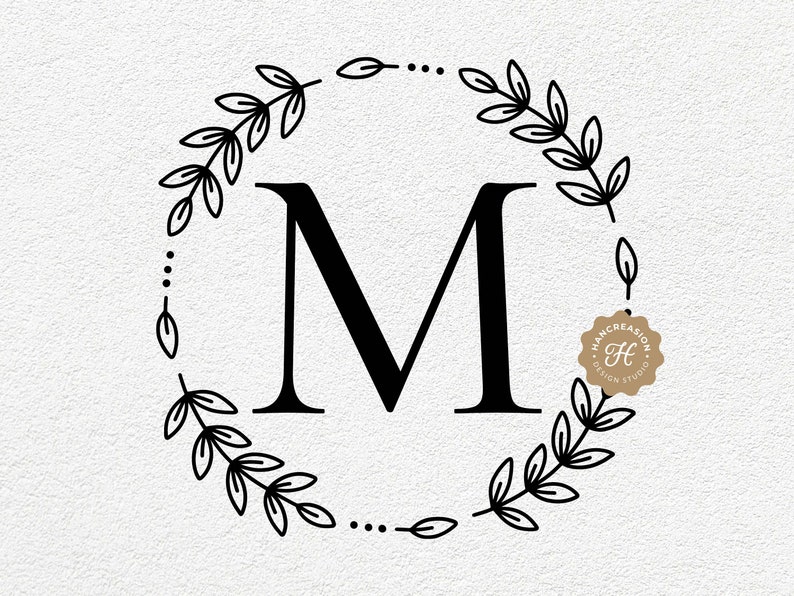 Monogram SVG Bundle Last Name Svg Initial Monogram Svg - Etsy