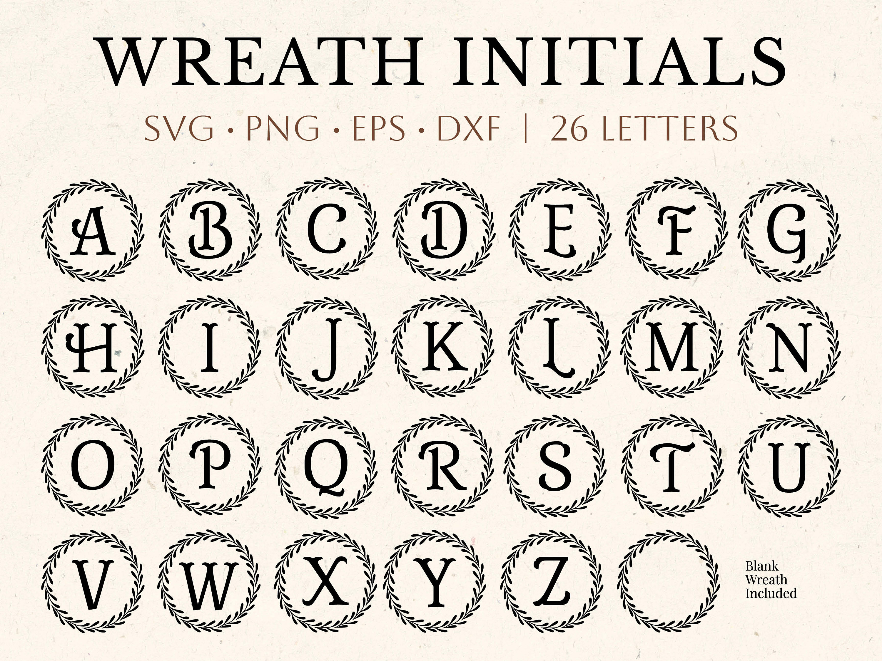 Monogram SVG Bundle Last Name Svg Initial Monogram Svg - Etsy