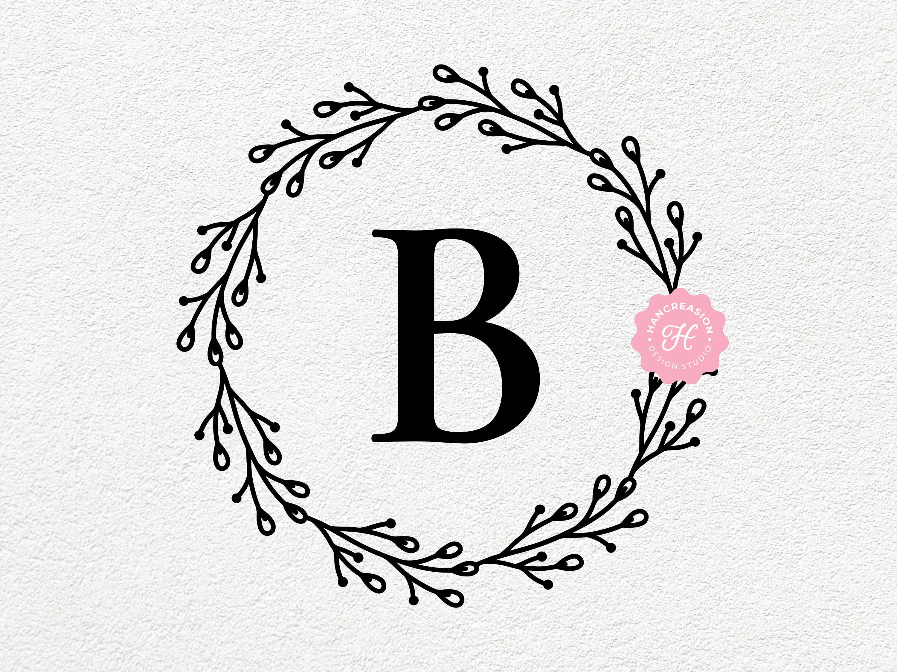 Monogram SVG Bundle, Last Name Svg, Initial Monogram Svg, Flourish ...