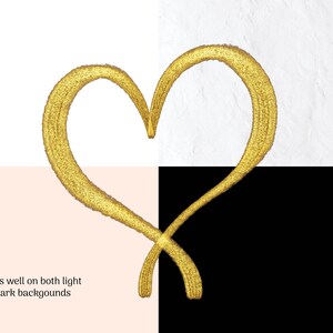 21 Gold Glitter Heart Clipart Bundle, Glitter Heart Outline, Valentines ...