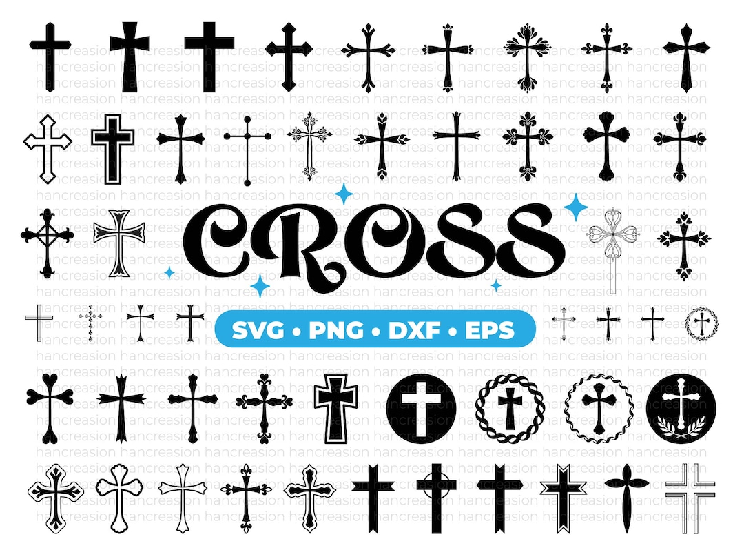 Cross SVG Bundle, Christian Svg, Religious Svg, Faith Svg, Jesus Cross ...