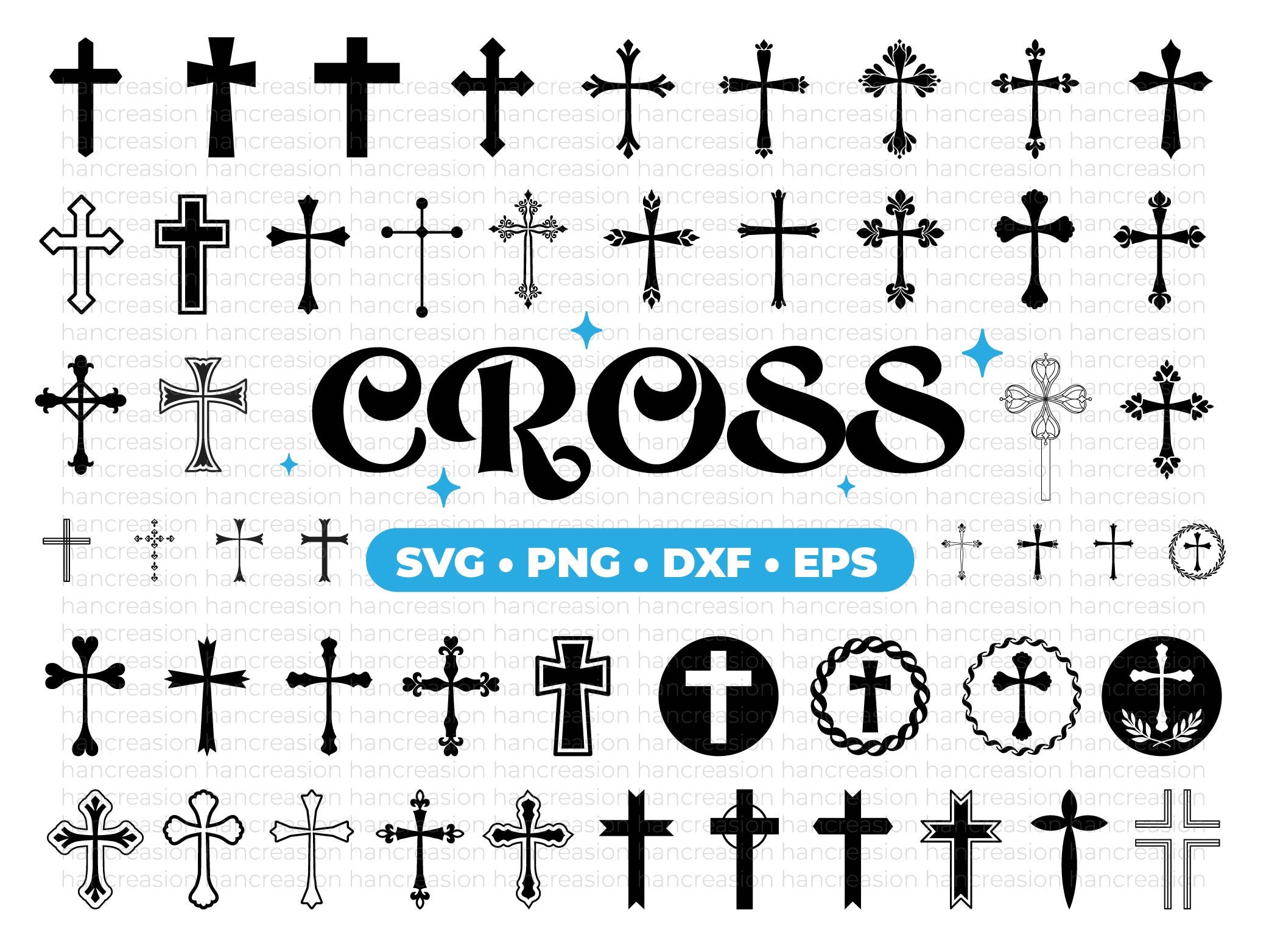 Cross SVG Bundle, Christian Svg, Religious Svg, Faith Svg, Jesus Cross ...