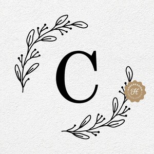 Monogram SVG Bundle, Last Name Svg, Initial Monogram Svg, Flourish ...