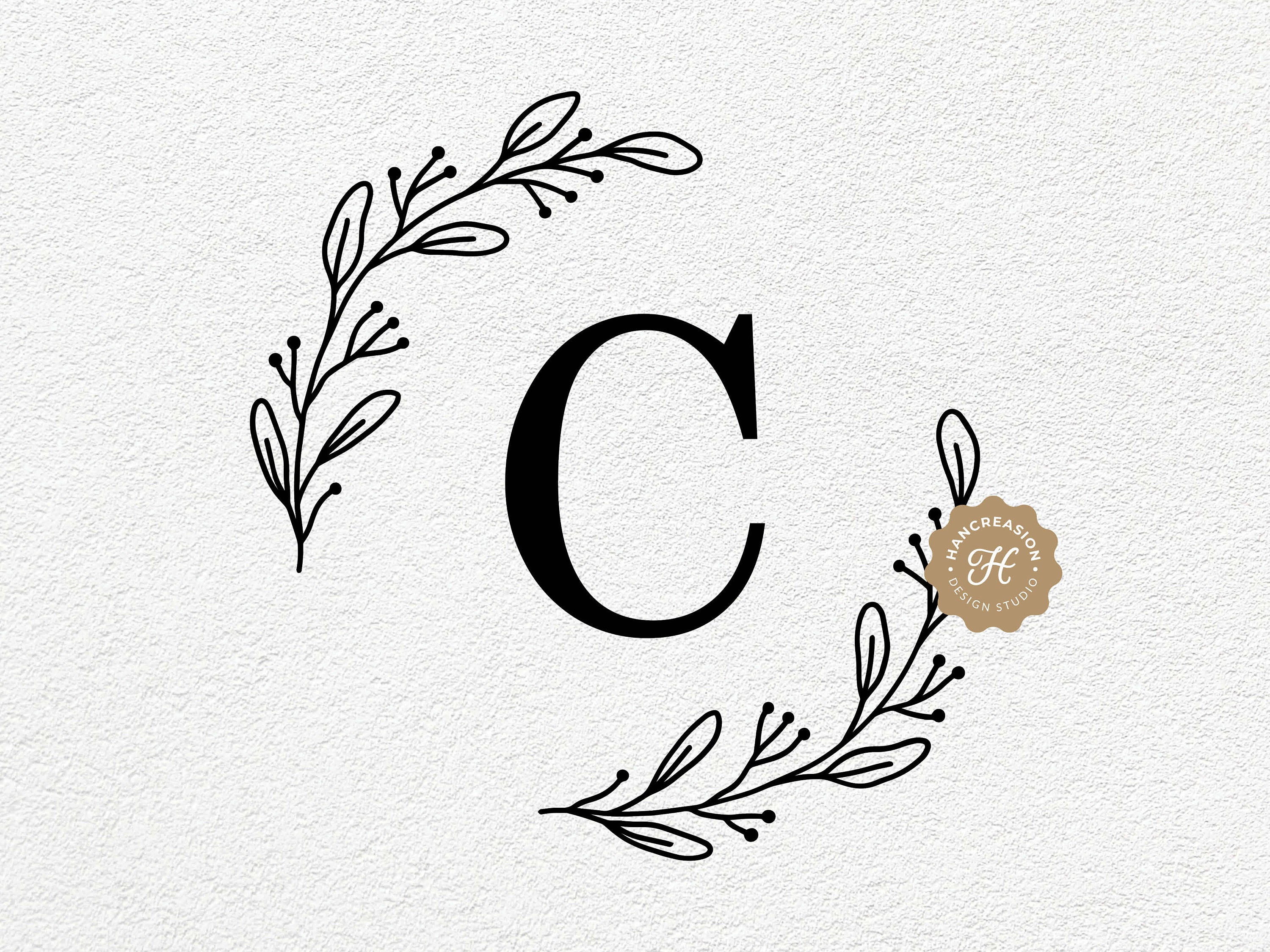 Monogram SVG Bundle, Last Name Svg, Initial Monogram Svg, Flourish ...