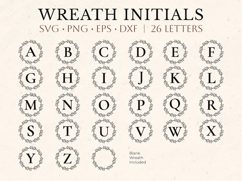 Monogram SVG Bundle Last Name Svg Initial Monogram Svg - Etsy