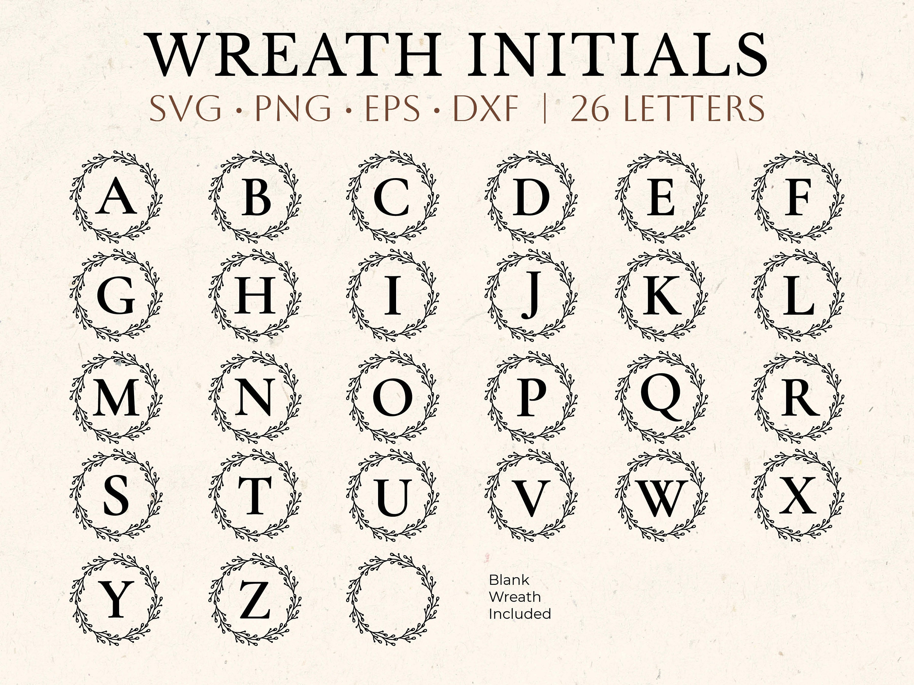 Monogram SVG Bundle Last Name Svg Initial Monogram Svg - Etsy