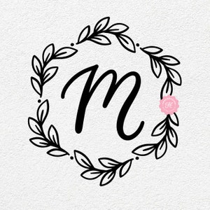 Monogram SVG Bundle, Last Name Svg, Initial Monogram, Ivy Alphabet ...