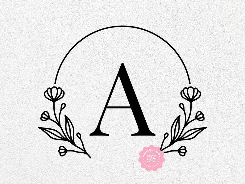 Monogram SVG Bundle, Last Name Svg, Initial Monogram Svg, Flourish ...