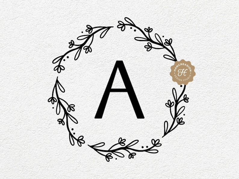 Monogram SVG Bundle Last Name Svg Initial Monogram Svg - Etsy