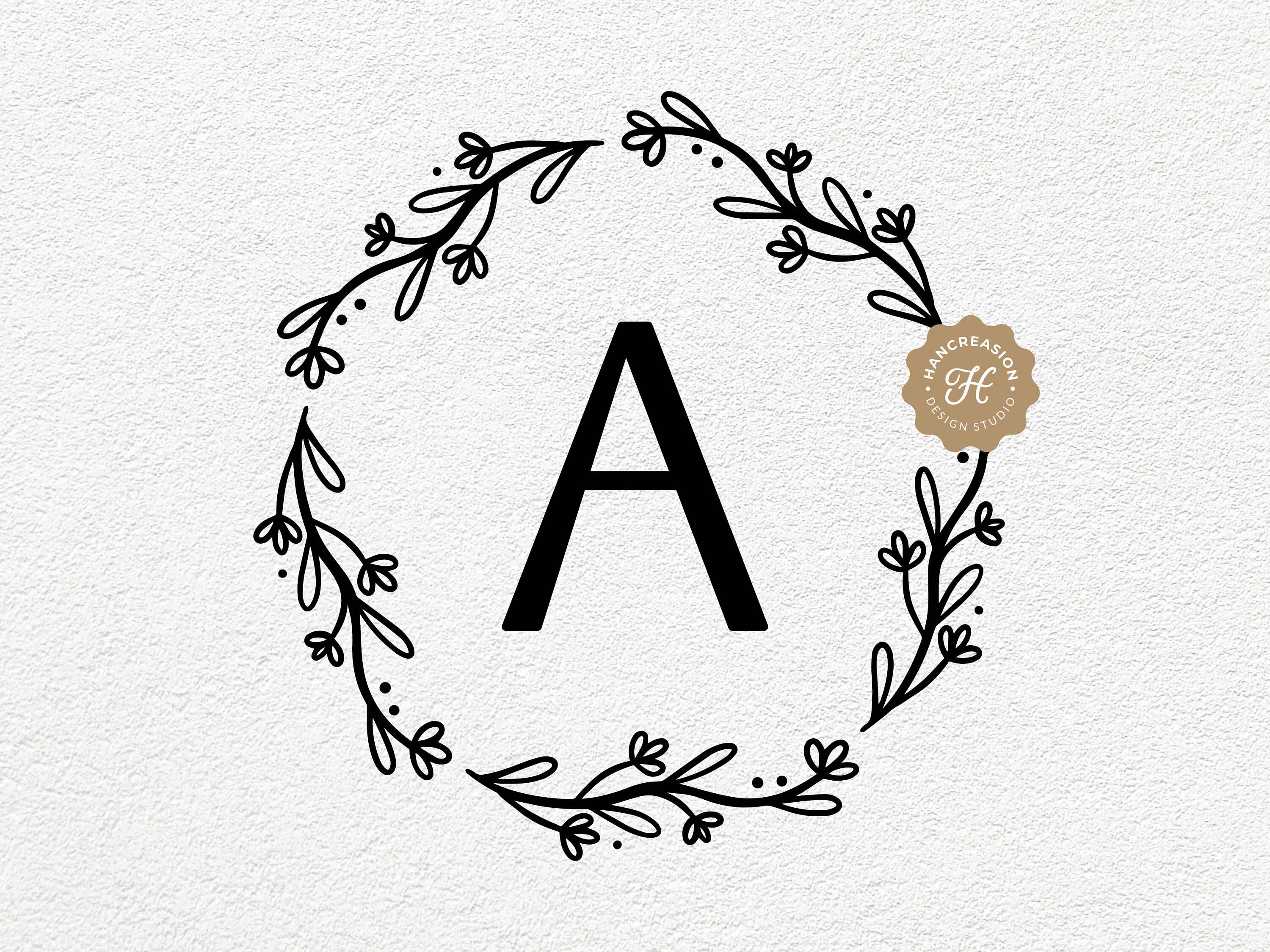 Monogram SVG Bundle Last Name Svg Initial Monogram Svg - Etsy