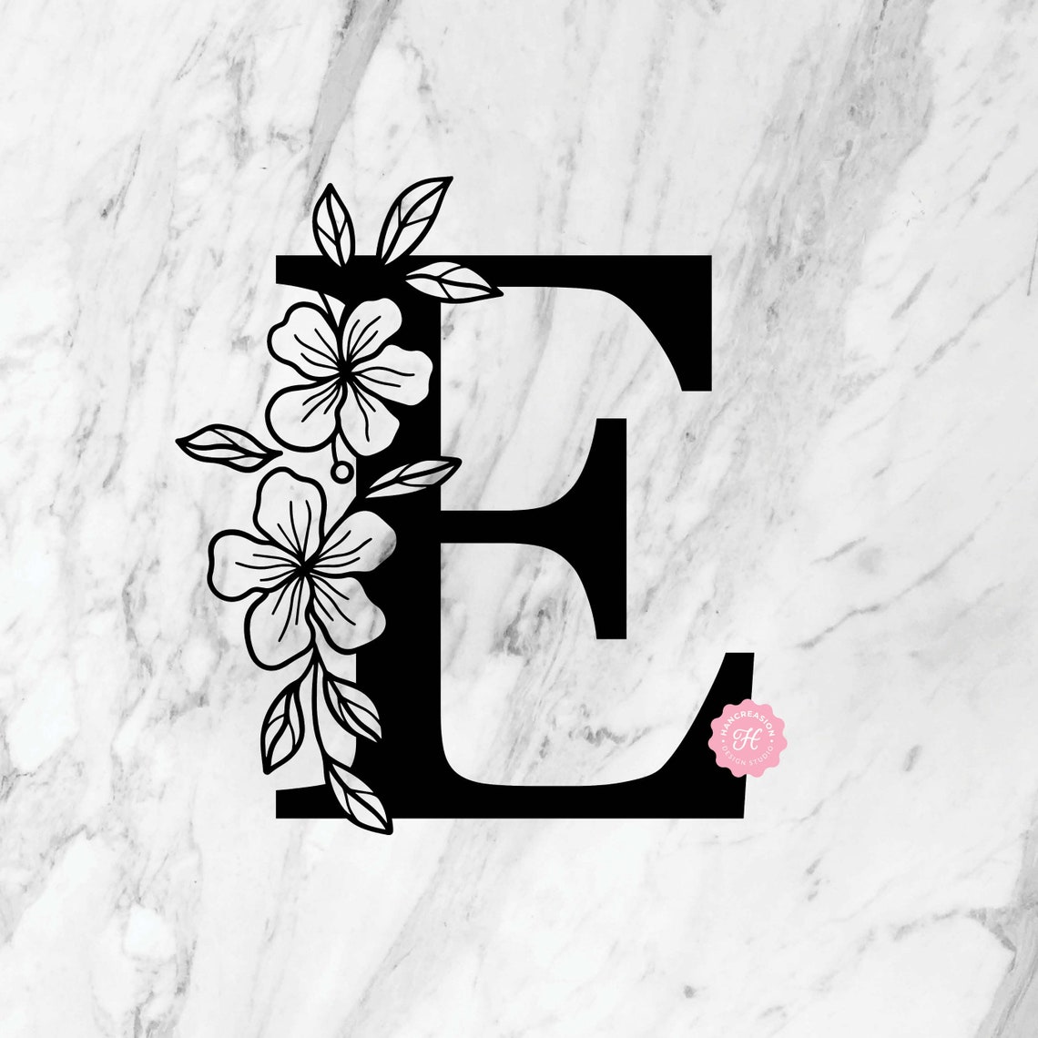 Alfabeto floral SVG apellido svg monograma inicial svg - Etsy México