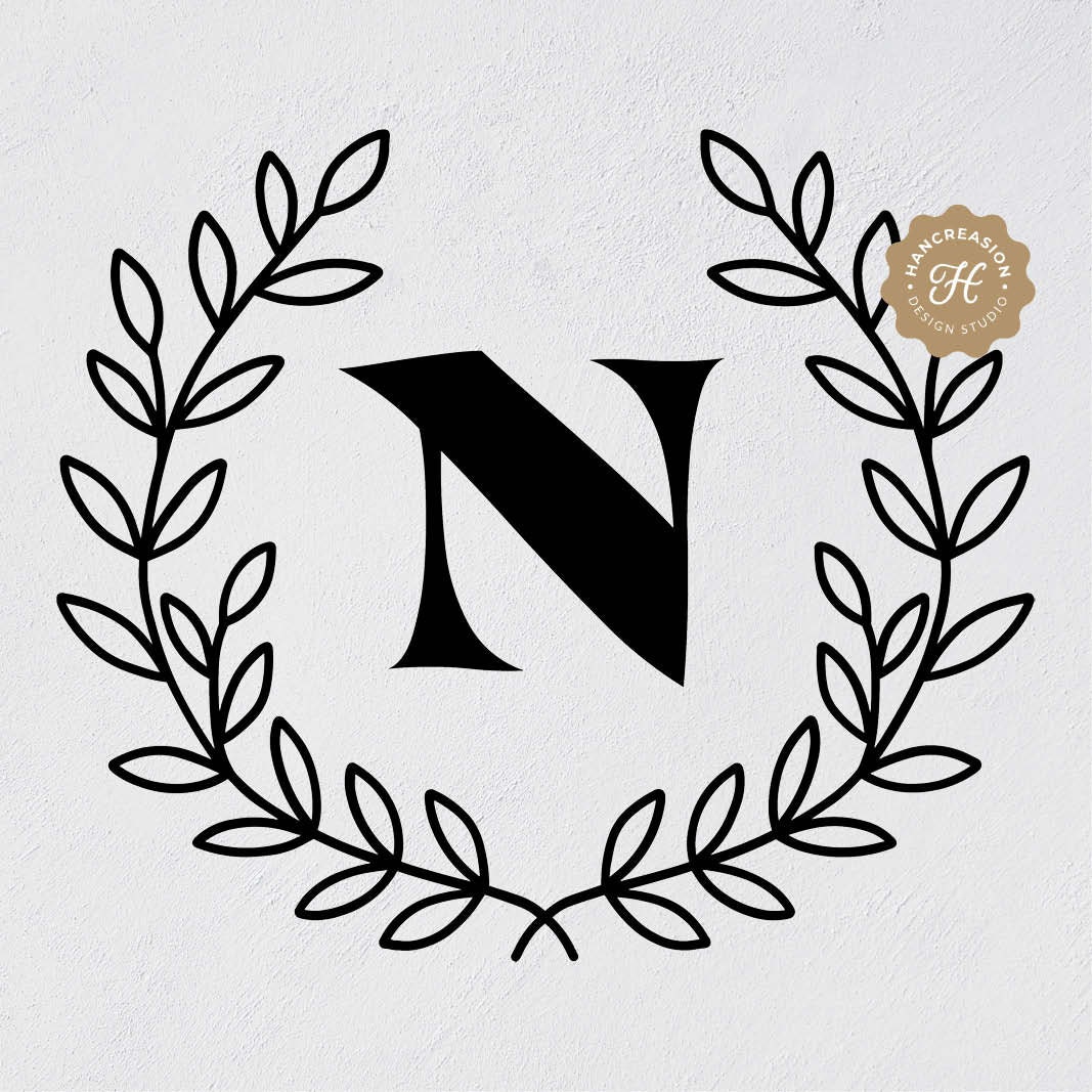 Monogram SVG Bundle Last Name Svg Initial Monogram Svg - Etsy